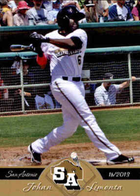 2013 San Antonio Missions Grandstand #14 Johan Limonta Havana Cuba ...