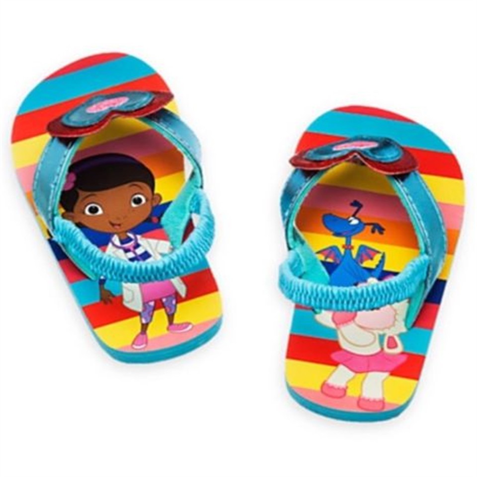Disney Store Flip Flops Frozen Doc Belle Moana Elsa Minnie Mouse ...
