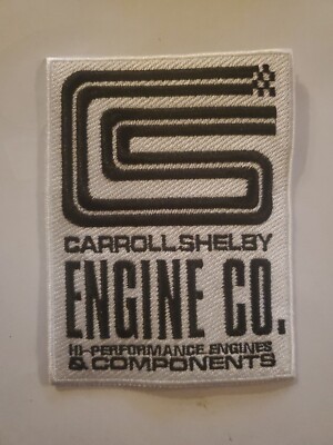 Shelby Patch Embroidered Carroll Mustang Engine Co | eBay