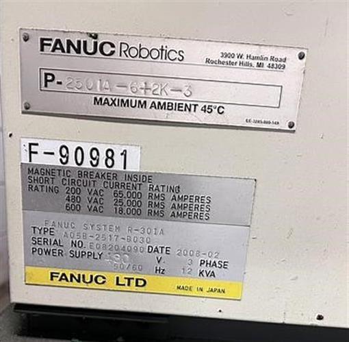 FANUC P250iA PAINT ROBOT with R30iA CONTROLLER | eBay