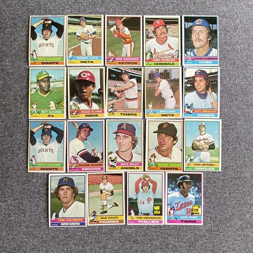 1976 Topps Rookie & All-Star Rookie Cup Vintage MLB Baseball Card Lot ...