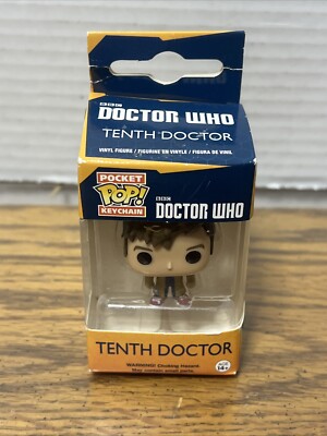 BBC Doctor Who: Tenth Doctor Vinyl Figure Keychain Funko Pocket Pop ...