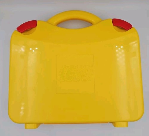 Lego Carrying Brief Case Storage Yellow W/ Moveable Dividers 200 Legos ...