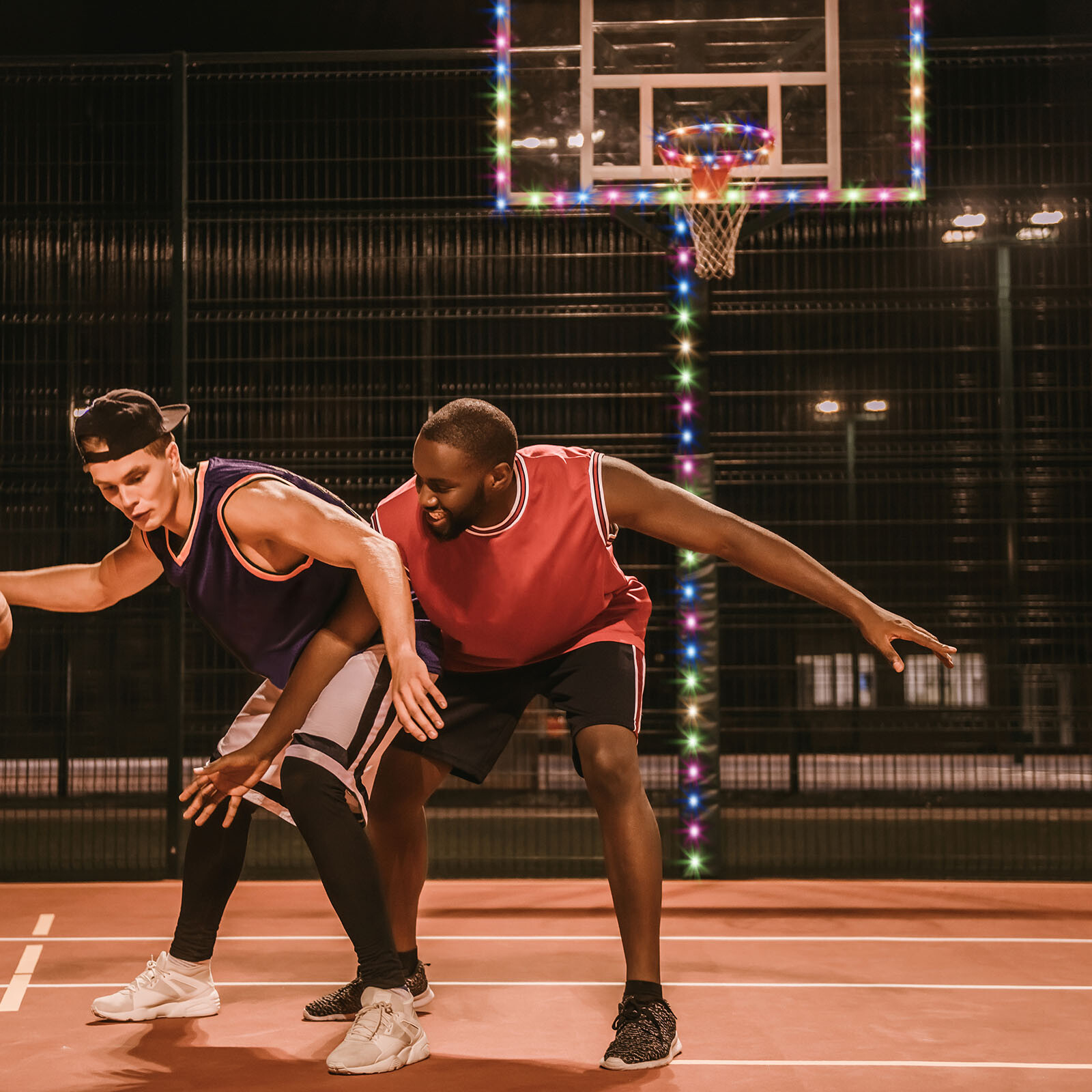 LED Basketball Hoop Light Set Basketball Rim Backboard Light Remote ...