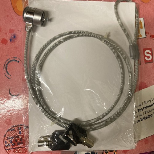 1.5 Ft Notebook Laptop Computer Lock Security Lock Cable Chain W/ Two ...