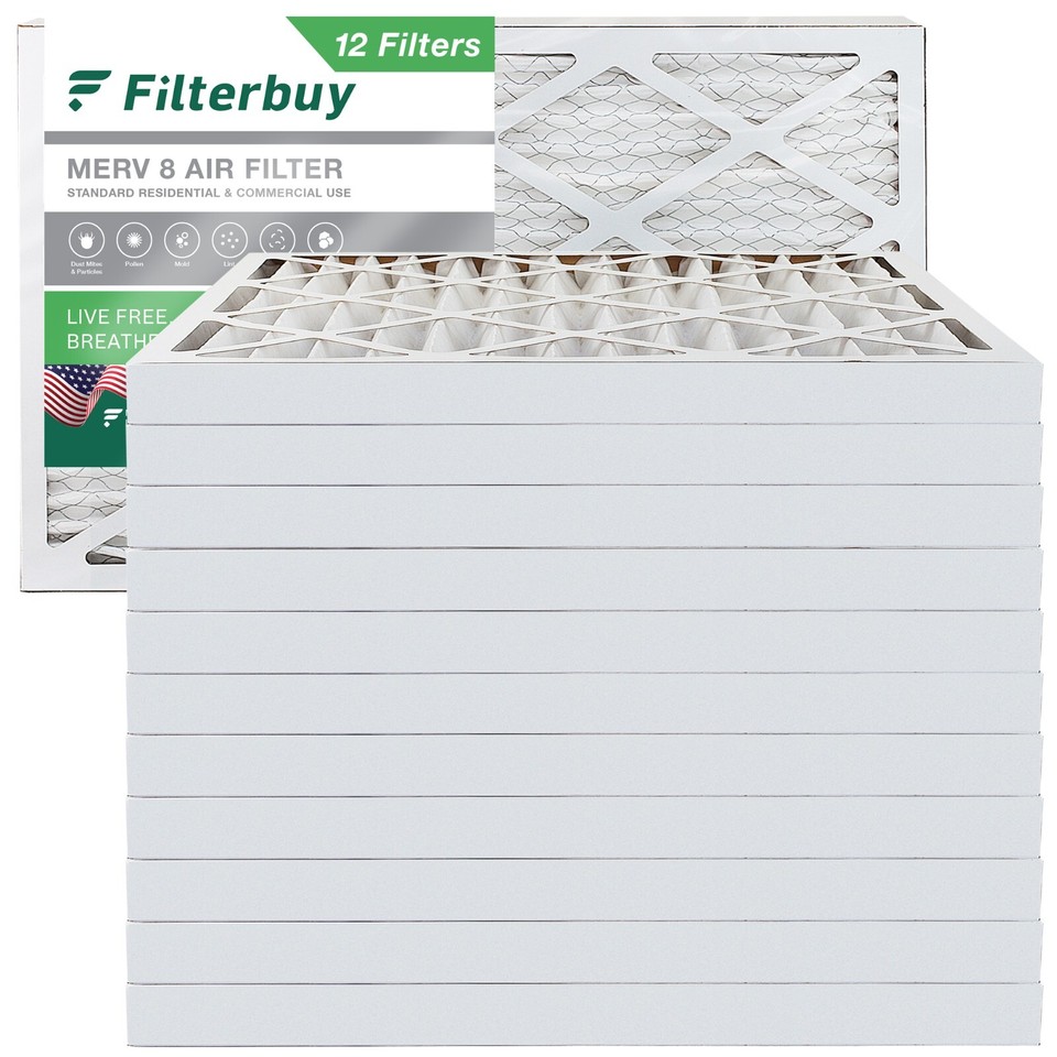 Filterbuy 16x24x2 Pleated Air Filters, Replacement for HVAC AC Furnace ...