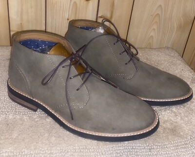 Hawker Rye Men's 10.5 Olive Brown Abigovia Chukka Boots Suede Leather ...