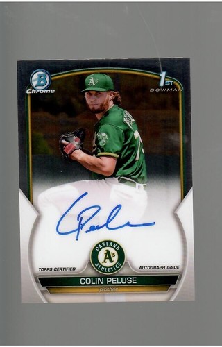 COLIN PELUSE BOWMAN 1ST AUTO 2023 BOWMAN BASEBALL | eBay