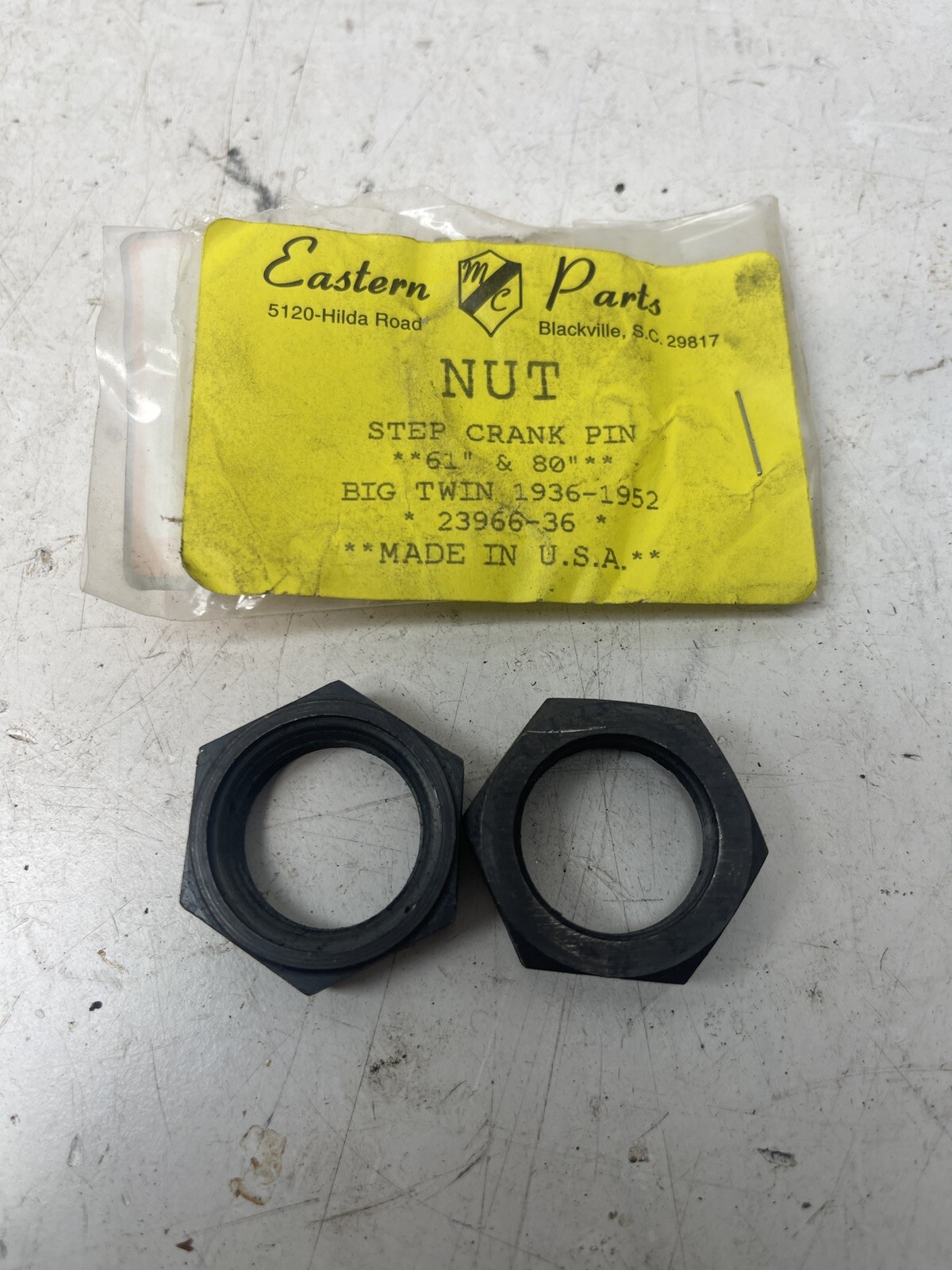 Harley Davidson Motor Engine Crank Pin Nut Set UL U Model Knucklehead ...