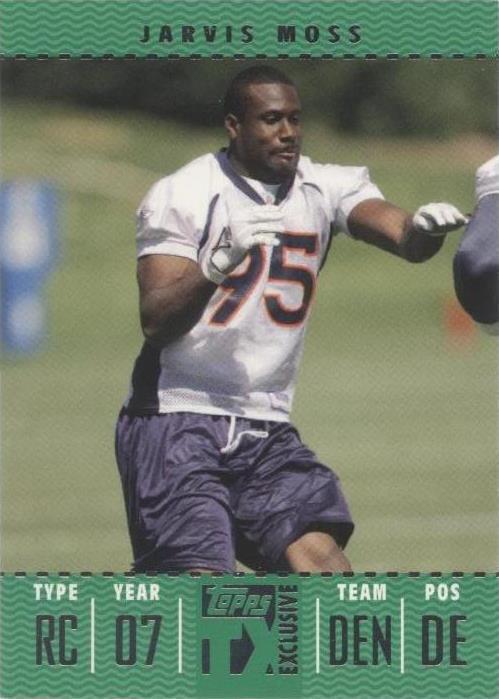 2007 Topps TX Exclusive - Jarvis Moss #197 /799 (RC) for sale online | eBay
