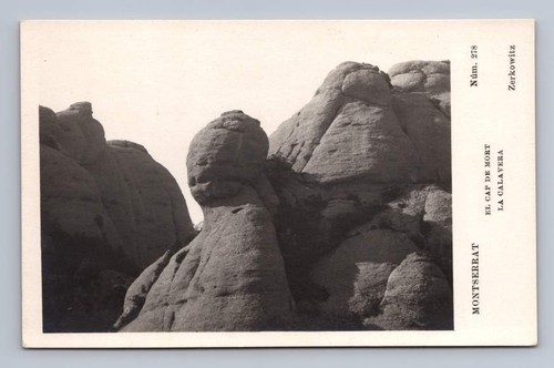 Rounded Rock Formations "Cap De Mort" RPPC Montserrat Zerkowitz Photo ...