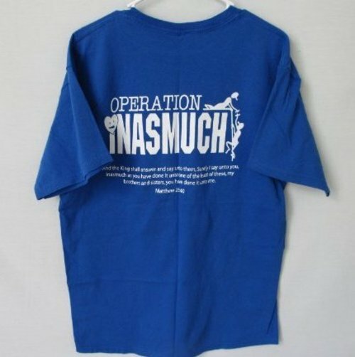 Operation Inasmuch blue 100% cotton short sleeve graphic t-shirt *Sz M ...