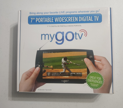 MyGoTV 7" Portable Digital TV Innovative DTV Model #DPT170D+ 480p ...