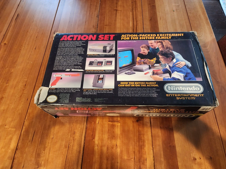 Vintage NES Nintendo Entertainment System Action Set box ONLY (#2 ...