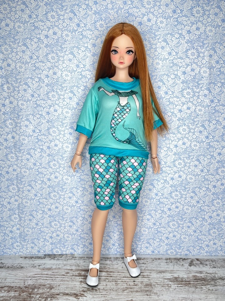 Smart Doll Pear Body Clothes PJs BJD Doll Clothes 1/3 SD Cute Shirt ...