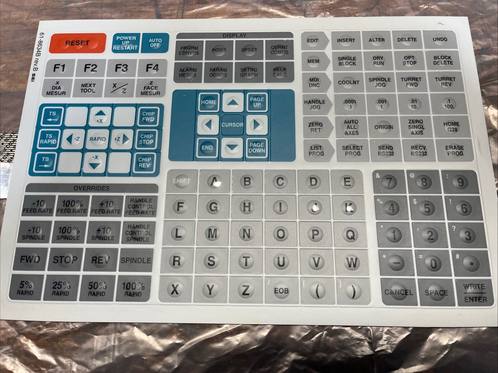 HAAS KEYPAD Lathe 61-8634B | eBay