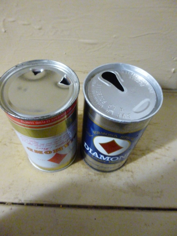 DIAMOND_ CANADIAN_ WIDE SEAM STEEL BEER CANS -[EMPTY CANS, READ DESC ...