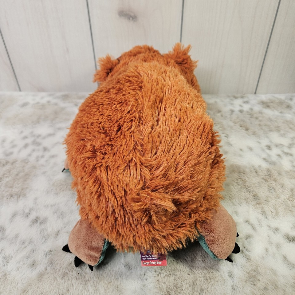 Flip a Zoo 20" Reversible Gorgo Grizzly Bear Axel Alligator Stuffed ...