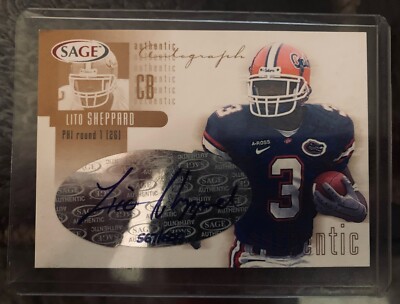2002 SAGE - Autographs Bronze #A36 Lito Sheppard 567/600 (AU, RC) | eBay
