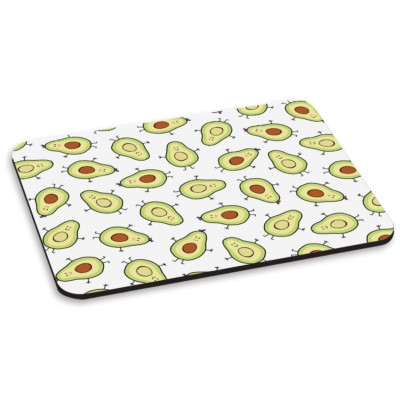Avocado Pattern PC Computer Mouse Mat Pad - Funny Vegan Vegetarian Food ...