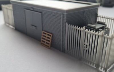 Model Railway Medium Substation Utility Building Kit 1:76 OO gauge ...