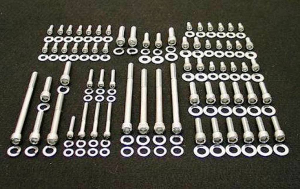 AMC JEEP V8 ENGINE BOLTS KIT STAINLESS STEEL ALLEN SET 290 304 343 360 ...