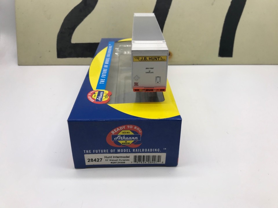 Athearn Ho Scale JB Hunt Duraplate Trailer With Container Chassis RTR ...