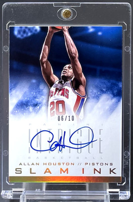 ( /10 ) Allan Houston 2013-14 Panini Intrigue Slam Ink Gold On Card ...