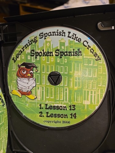 Learning Like Crazy, Spoken Spanish Vol 1 (CD, 2006, 8-Disc Set) 16 ...