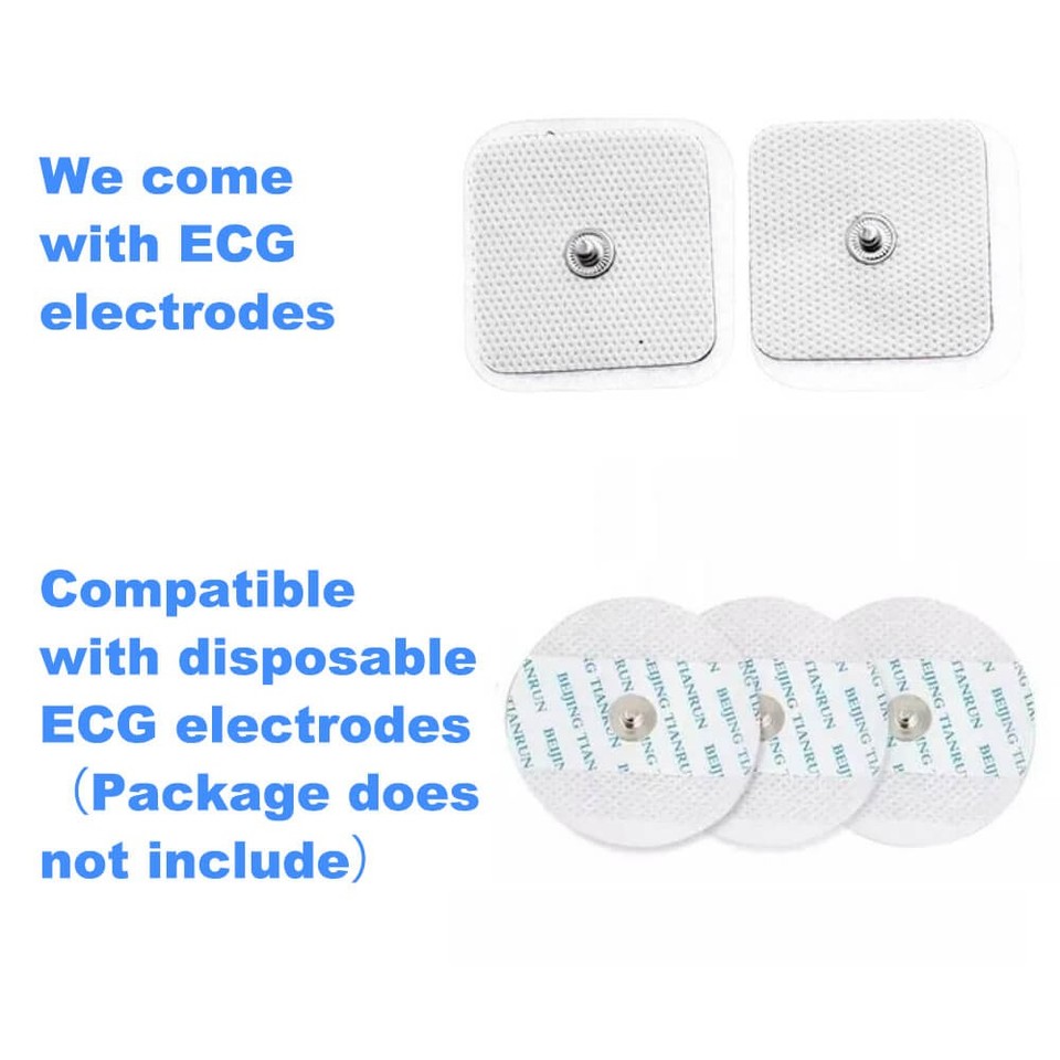 EKG Monitor Heart Rate Monitor w AI Analysis detect AFib 30s/60s/5mins ...