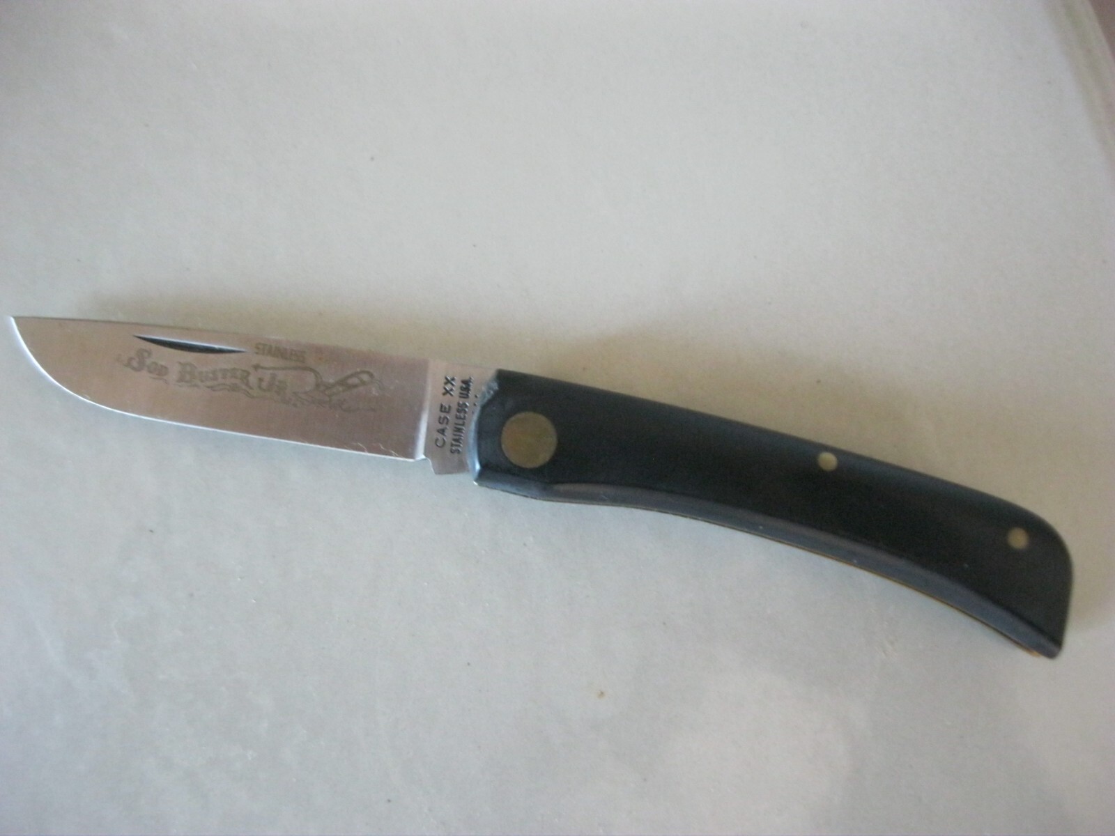 Vtg Case XX Sodbuster Jr Knife 2137 SS 6 Dot Black Single Blade | eBay