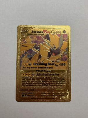 Zeraora VStar Hp240 Crushing Beat Gold Foil Fan Art Display Card NM/M ...