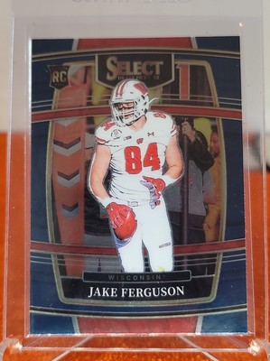 2022 Panini Select Draft Picks Blue Jake Ferguson Rookie Wisconsin ...