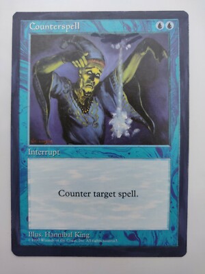 MTG Magic the Gathering, Counterspell, Hand Painted Alter, Extended Art ...