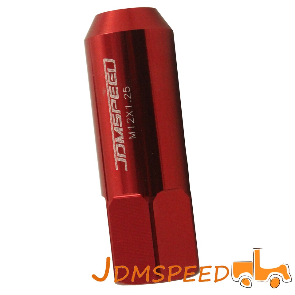Red Aluminum Extended Tuner Lug Nuts Lugs For Wheels/Rims 20pcs 60mm ...