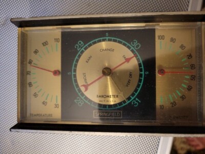 SPRINGFIELD Desktop Weather Station Temperature Barometer Humidity ...