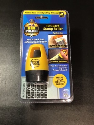 Bulbhead ID Police Identity Protector ID Guard Stamp Roller New AS SEEN ...
