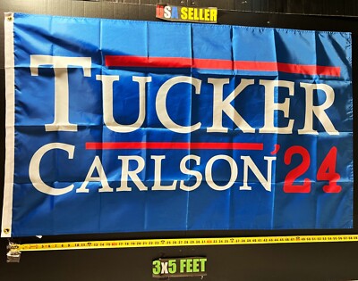 Tucker Carlson Flag FREE USA SHIP 3 President Save America Trump Beer ...