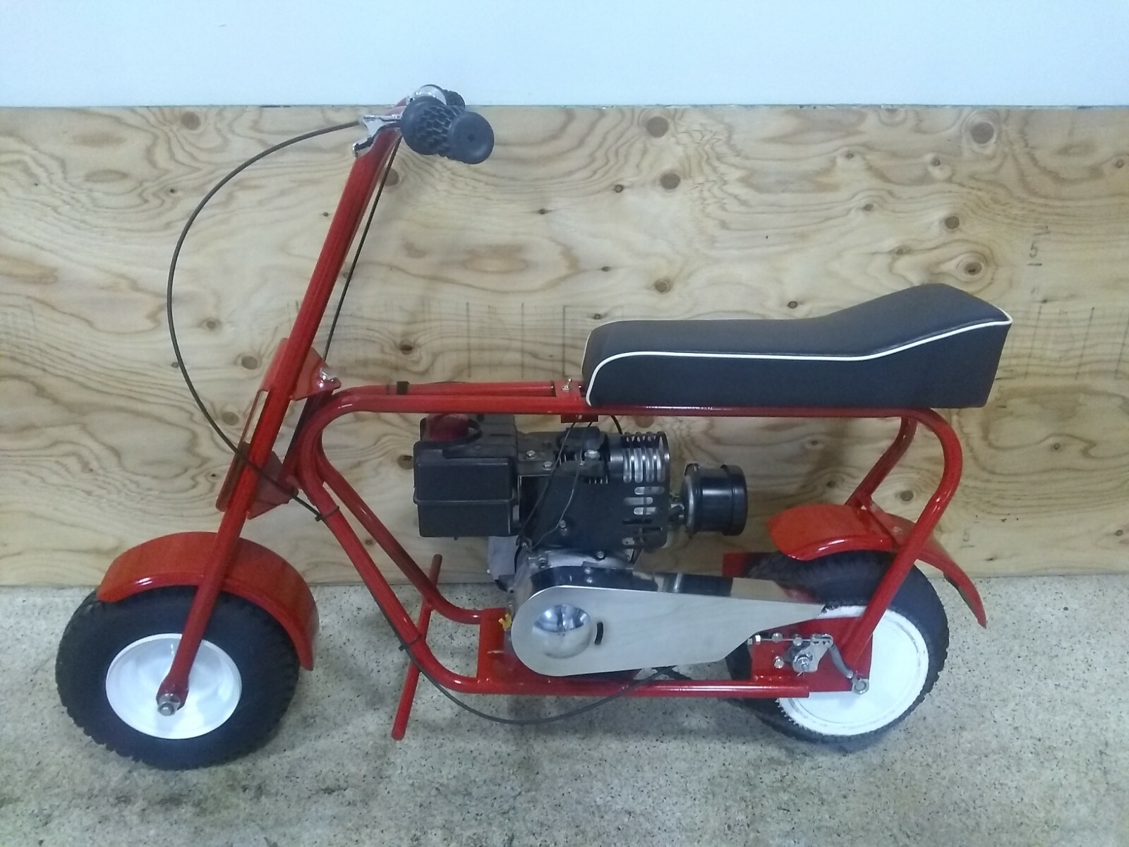 mini bike mini-bike atlas mb3000 vintage restored atlas red tecumseh 3. ...