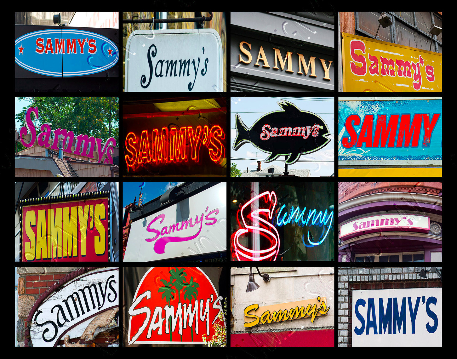 SAMMY Name Poster featuring photos of actual signs | eBay