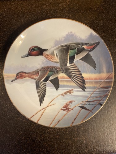 TWIN FLIGHT Plate North American Ducks Rod Lawrence Hamilton Green Wing ...