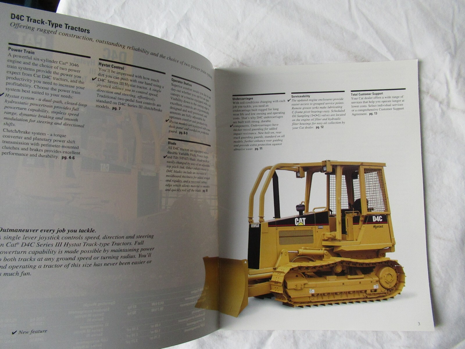 CAT Caterpillar D4C Track Type Tractor brochure 20 pages | eBay