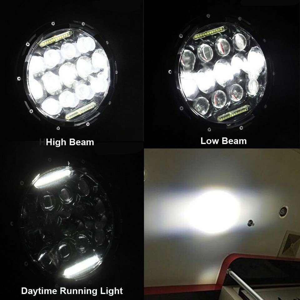 7" Motorcycle LED Headlight For Yamaha V-Star XVS 650 950 1100 Classic ...