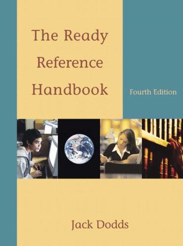 The Ready Reference Handbook by Jack Dodds 9780321330697| eBay