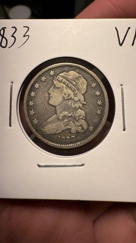 1833 VF Capped Bust Quarter (beautiful Circulated Example) | eBay