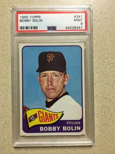 1965 Topps #341 Bobby Bolin PSA 9 MINT GIANTS | eBay