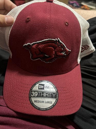 Arkansas Razorbacks New Era 39THIRTY Stretch Fit Hat Cap Medium/Large ...