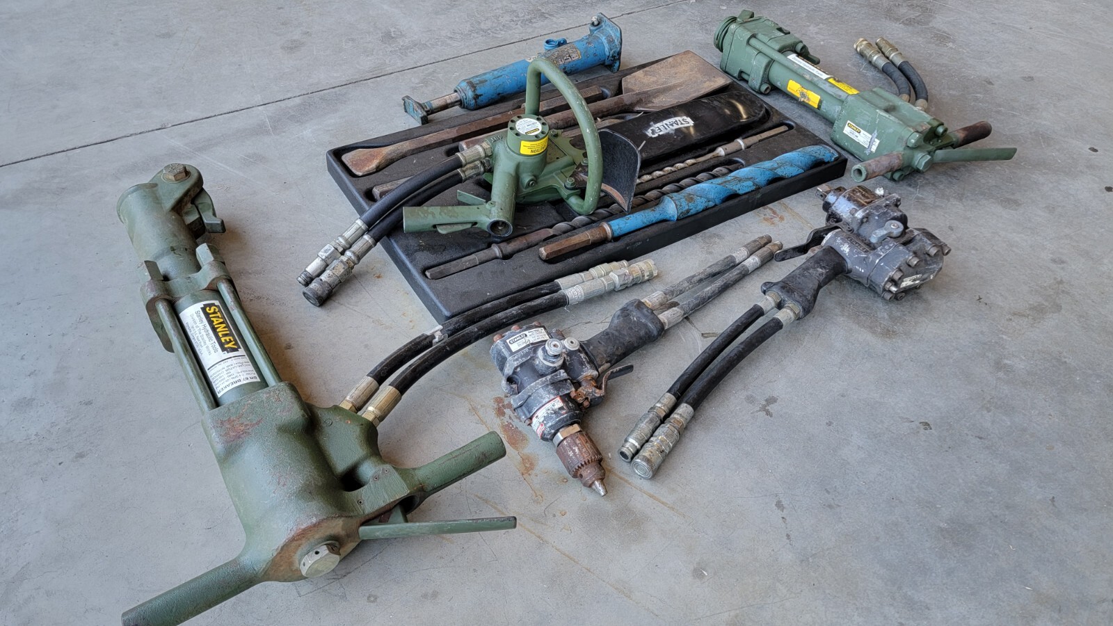 FLU419 Hydraulic Tool Kit Saw Jack Hammer Drill Impact Jack Tools ...