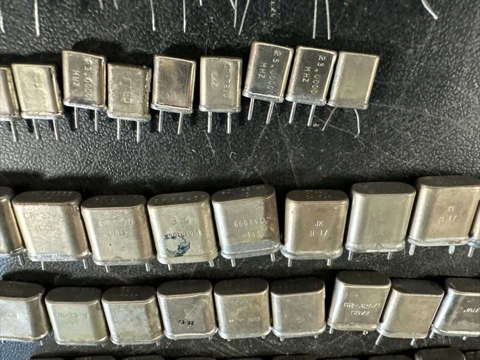 Lot Of Quartz Radio Crystal Holder - Many frequencies (100 Total) | eBay