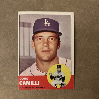 1963 Topps Baseball Doug Camilli Los Angeles Dodgers Card #196 | eBay